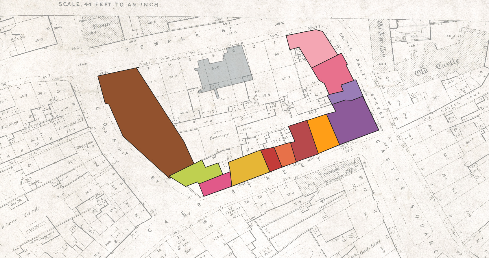 Swansea: Looking at Castle Gardens, Ben Evans and the Blitz fires ...